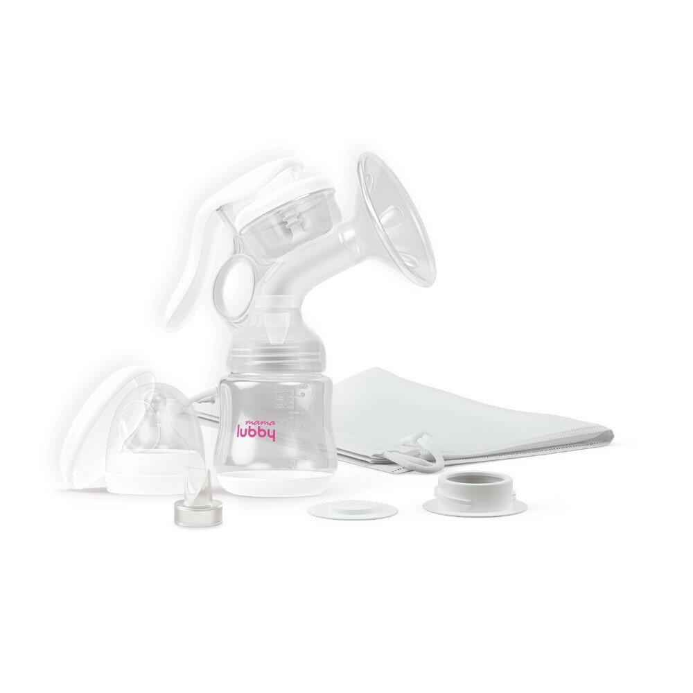 Лабби (32449) Молокоотсос ручной 3 режима с аксессуарами mama lubby