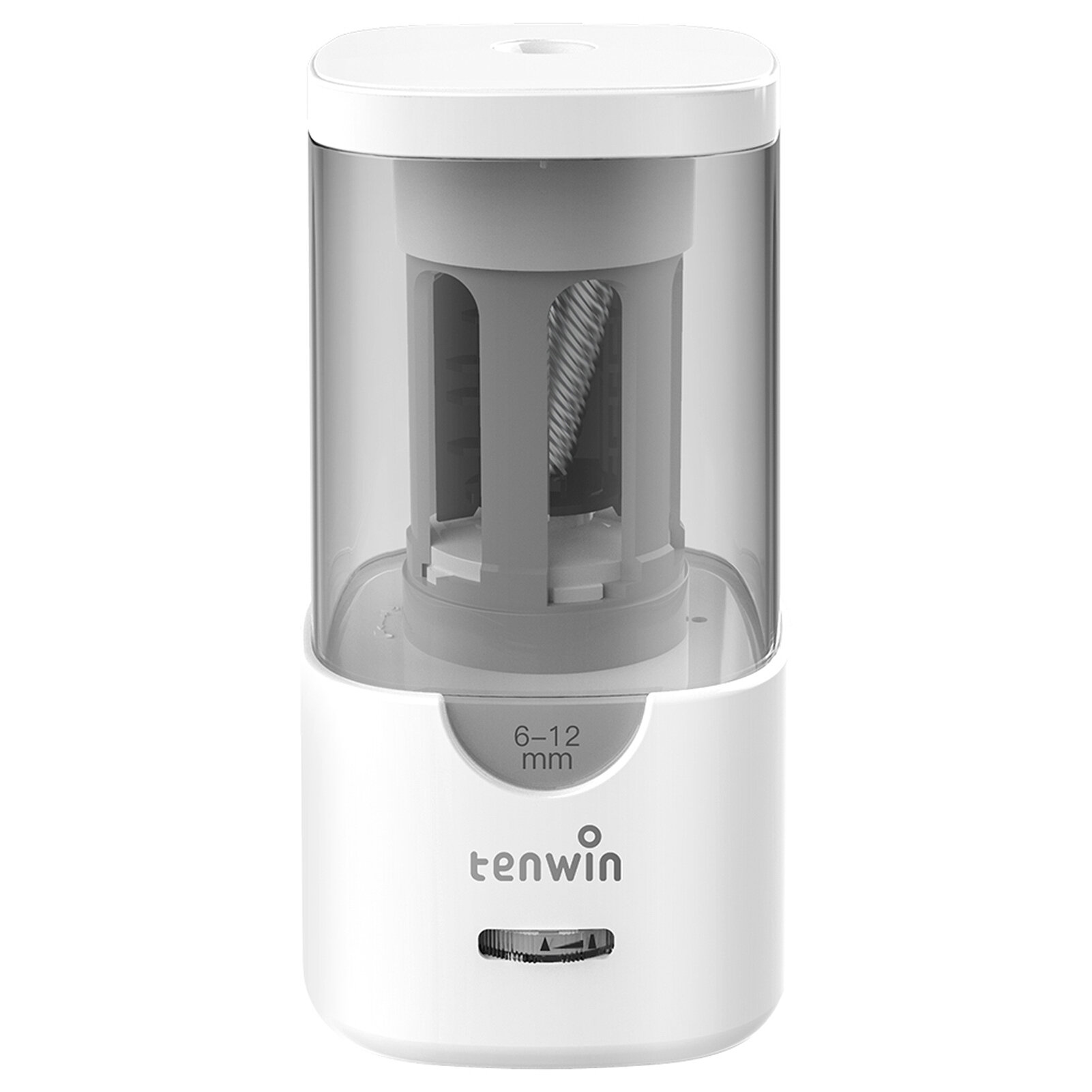 Автоматическая электрическая точилка для карандашей tenwin с 3 наконечниками, автоматической остановкой и быстрой заточкой, регулируемая острота для карандашей 6-12 мм для студентов, художников, дома, школы, офиса
