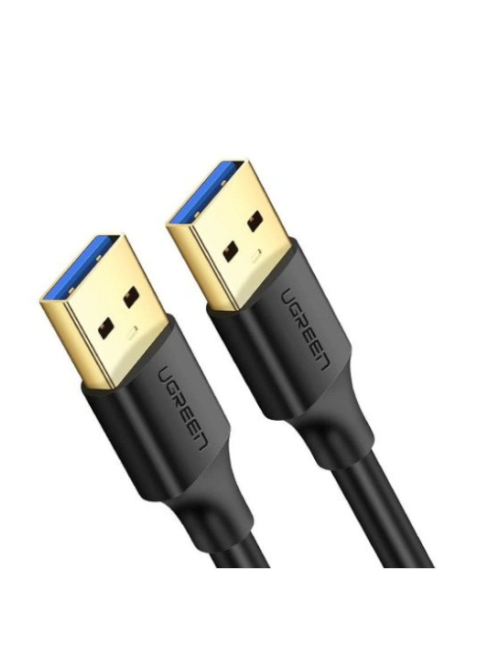 Кабель UGREEN US128 10371_ USB-A 3.0 Male to Male, 2м, цвет: черный