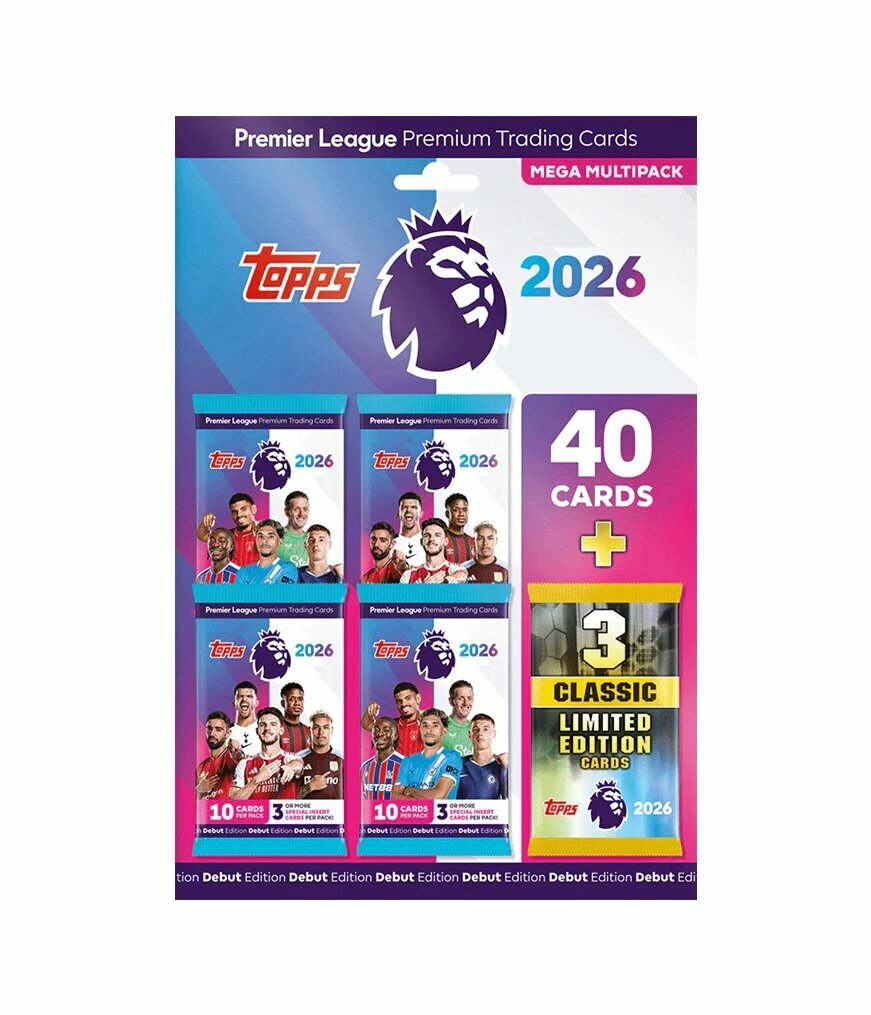 Коллекционная карточная коробка Topps Premier League Debute Edition 2026