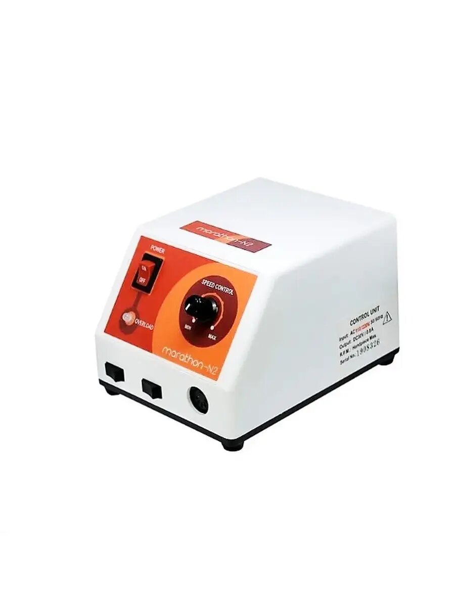 Аппарат для маникюра Marathon N2, от сети, реверсивный, 2 скорости, белый