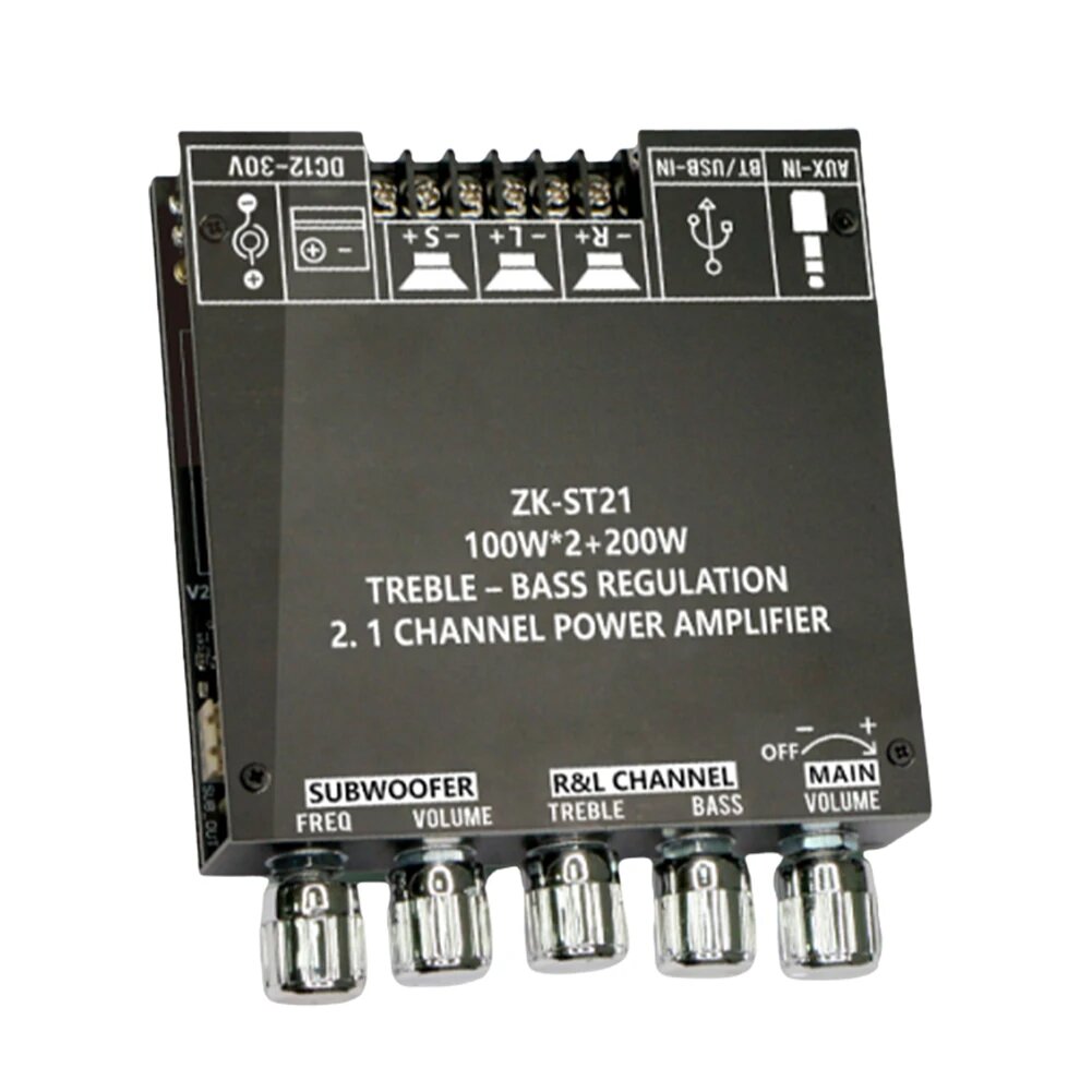 Shunmaii ZK-ST21 Цифровой усилитель сабвуфера 2.1
