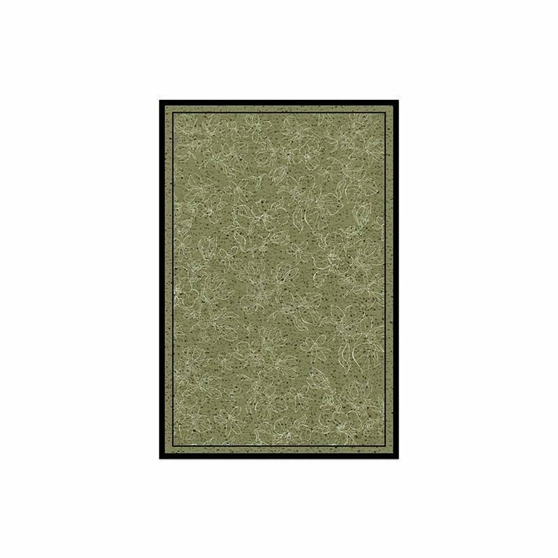 Flower pattern tpe door mat with nonslip waterproof entry rug for home