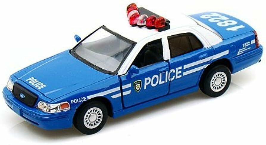 1:42 Масштаб Kinsmart Ford Crow'n Victoria Polic'e Interceptoor Литая модель автомобиля