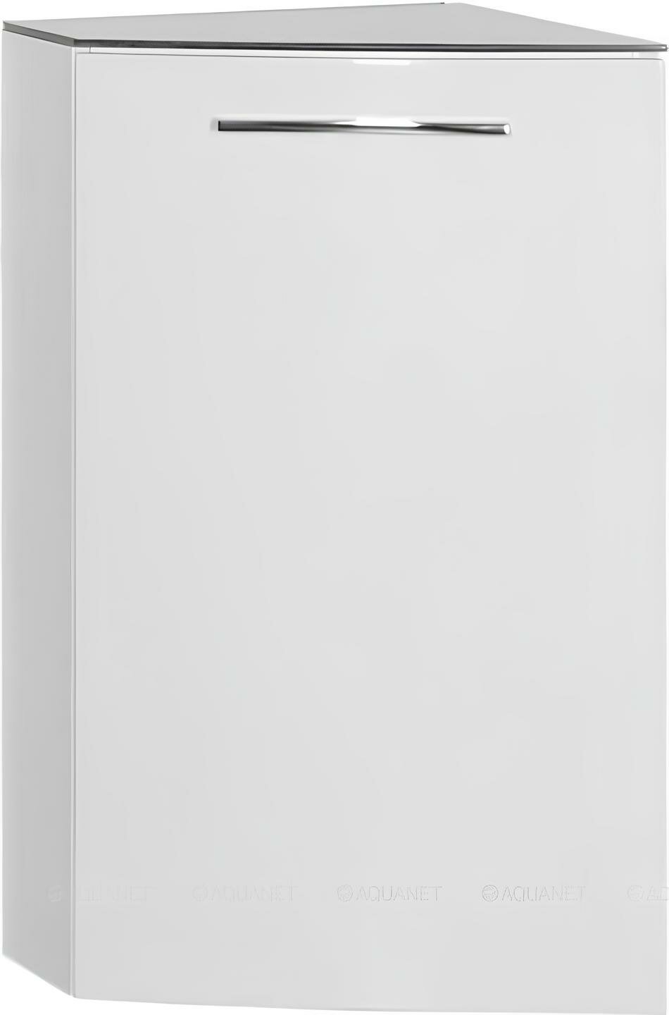 Тумба для ванной De Aqua Тока 3 L 90 см, подвесная, белая, угловая, без раковины, МДФ, влагостойкая