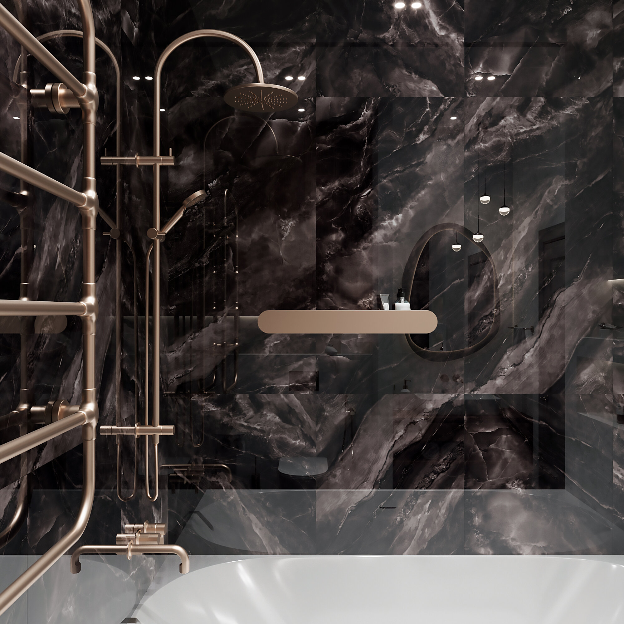 Керамогранит ARCADIA CERAMICA BLACK ROCK 60x120 HG