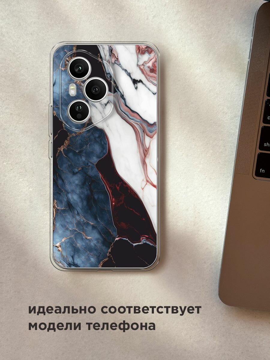 Чехол на Honor 400 Pro / Хонор 400 Про с принтом "Благородный мрамор" — фото 1