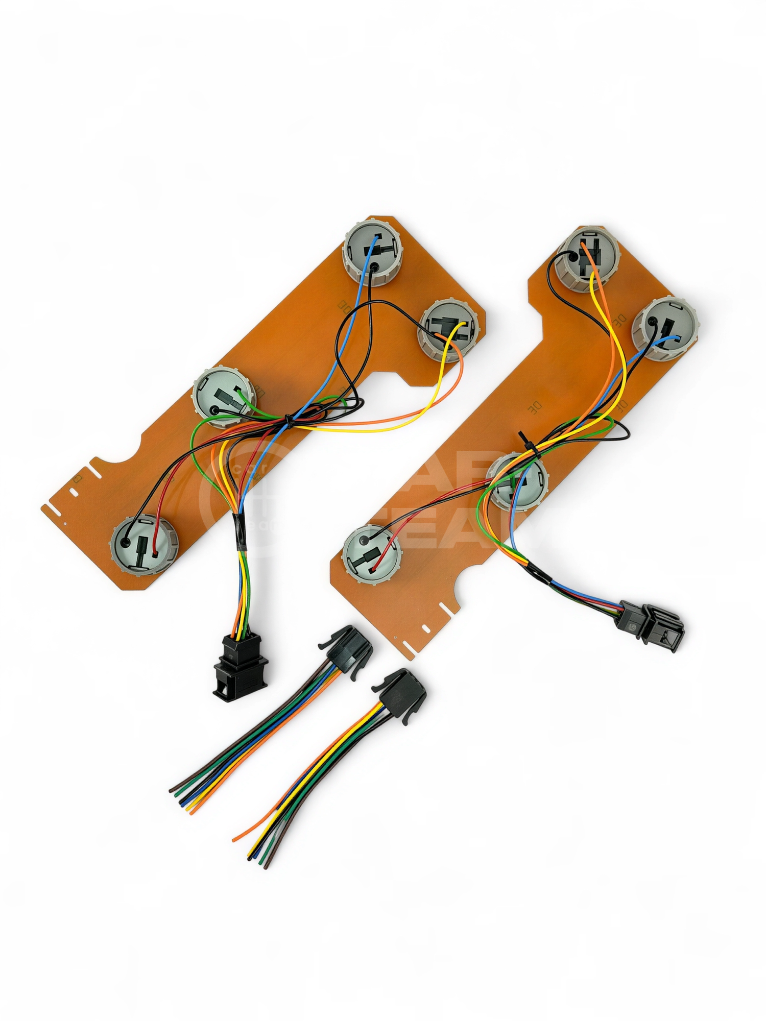 Плата заднего фонаря ВАЗ 2105 под патрон, левая правая платы комплект 2шт. + фишки подключения 2шт.