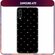 Чехол на Samsung Galaxy A70 / Самсунг Галакси А70 с принтом "Черный фон и сердеч...