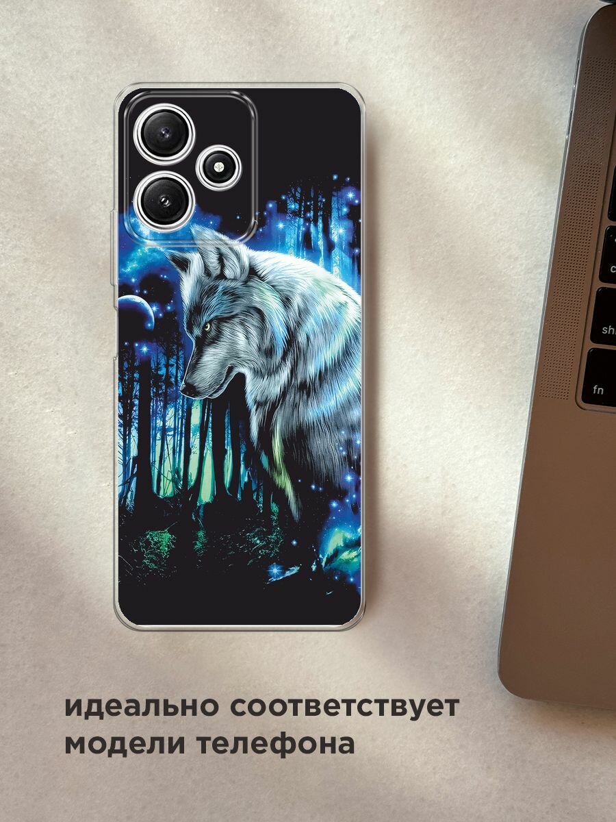 Чехол на Xiaomi Redmi 12 / Сяоми Редми 12 с принтом "Сказочный волк" — фото 1