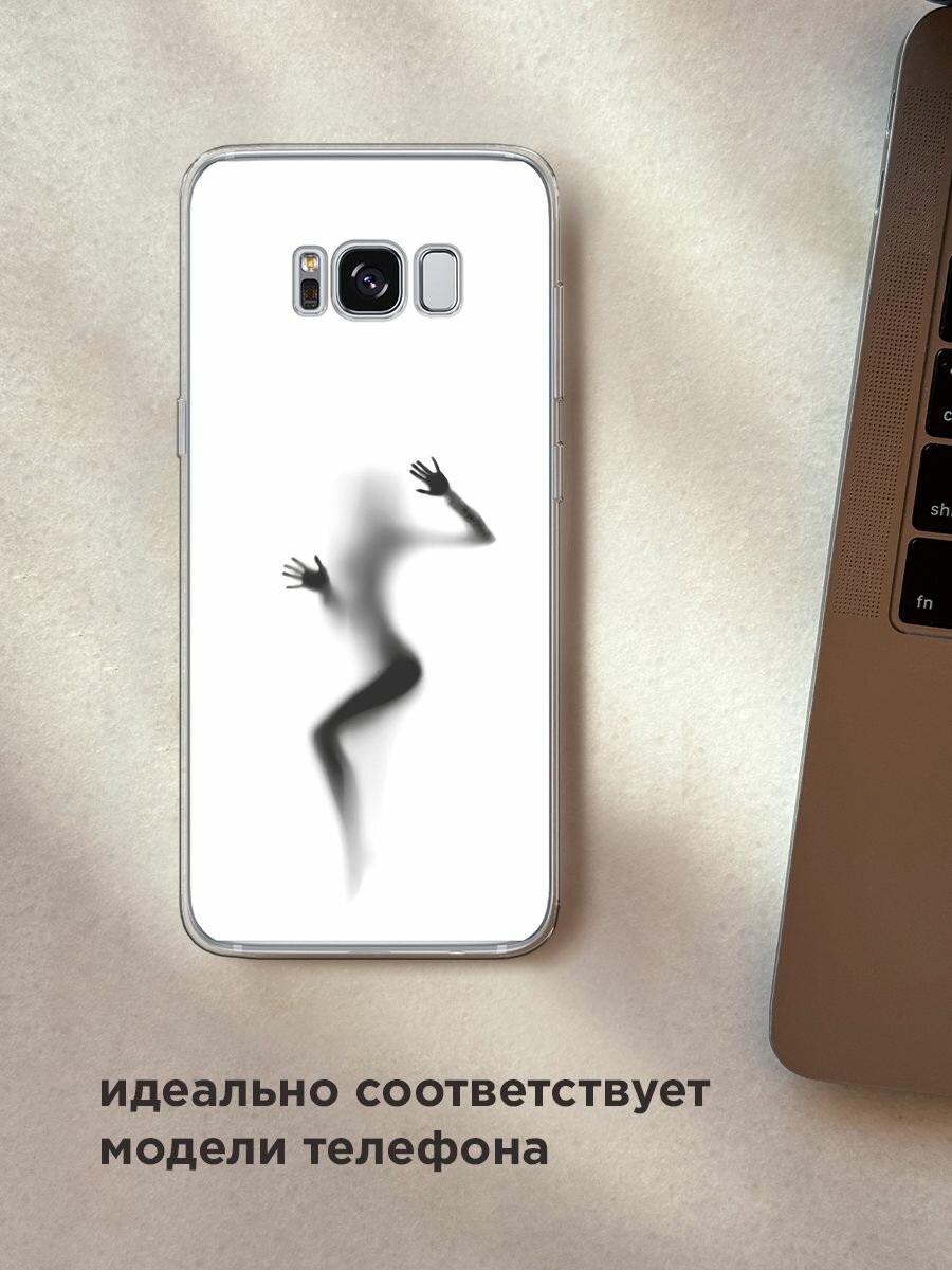 Чехол на Samsung Galaxy S8 / Самсунг Галакси С8 с принтом "Девушка в душе" — фото 1
