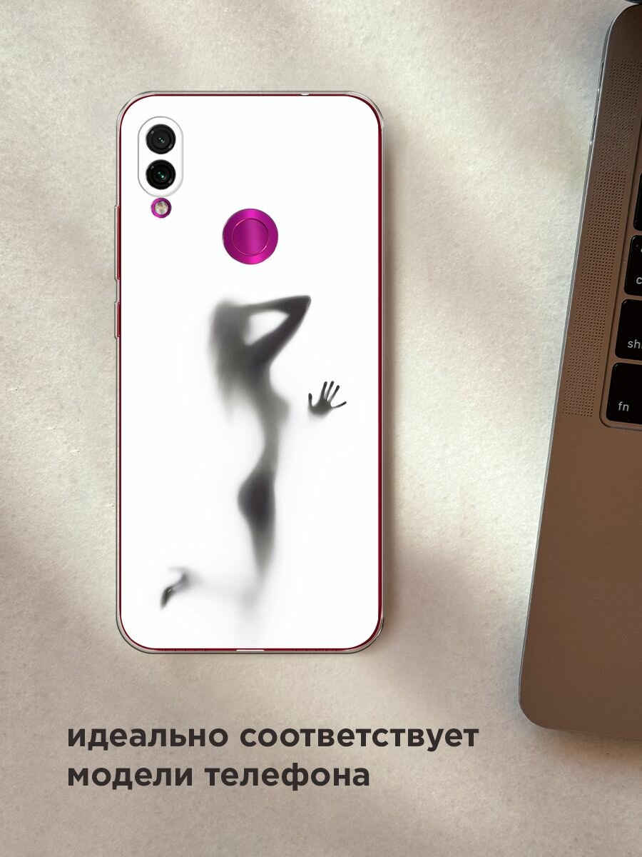 Чехол на Xiaomi Redmi Note 7 / Сяоми Редми Нот 7 с принтом "Стекло в душе" — фото 1