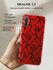 Чехол на Realme C3 / Реалми C3 с принтом "Hearts doodle black 1"