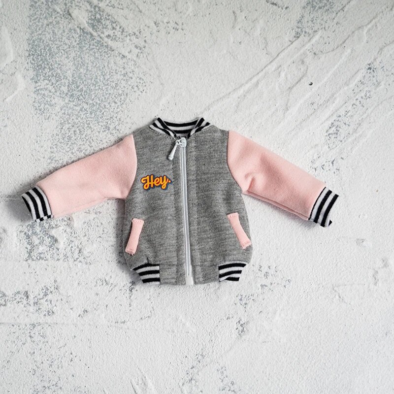 Спортивная куртка для куклы Blythe размер OB11/BLYTHE, Розовый, Унисекс