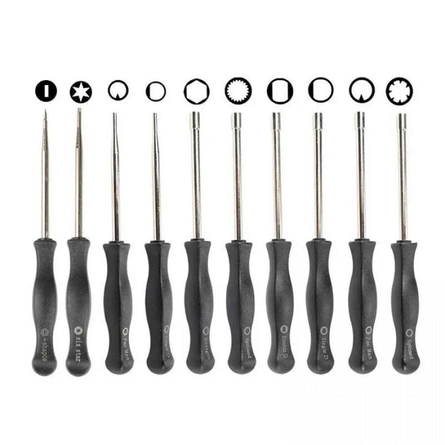 Набор отверток для регулировки карбюраторов 10 psc