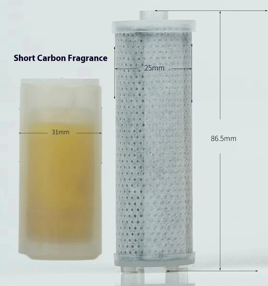 Насадка для душа Short Carbon Fragrance, 25mm, 86.5mm, Цвет: filter element