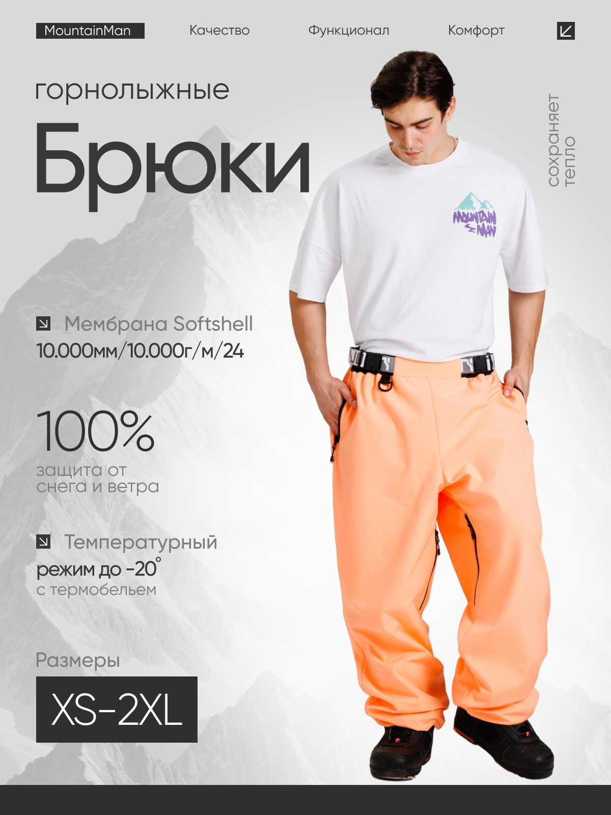 Брюки сноубордические Базовая коллекция