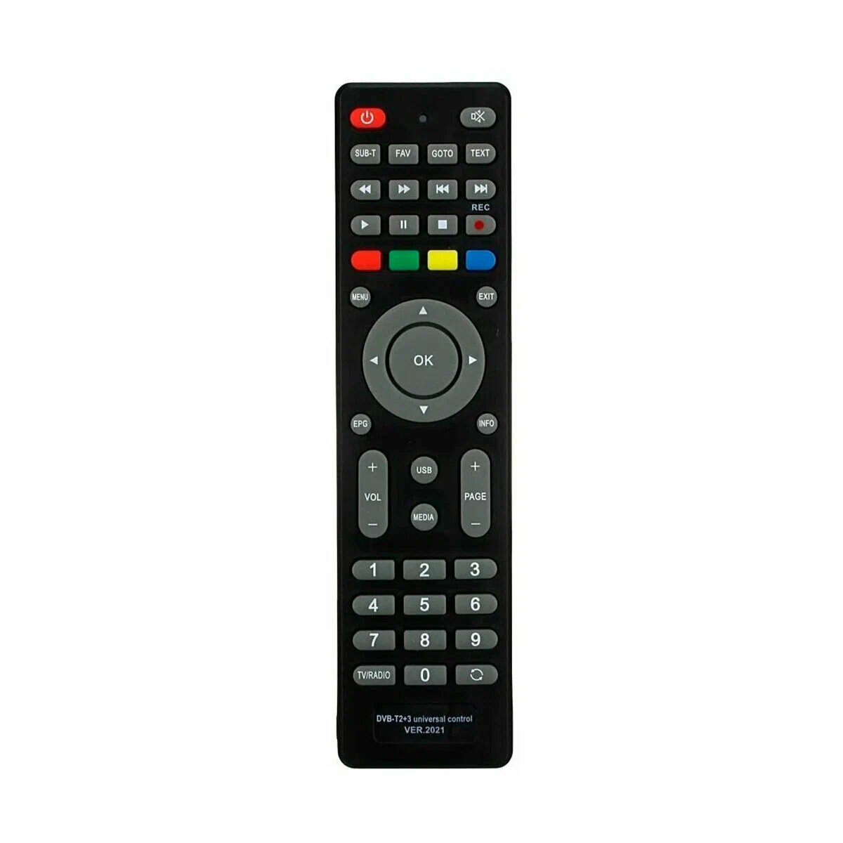 Пульт универсальный DVB-T2+3 для DVB-T2 приставок version 2021 — фото 1