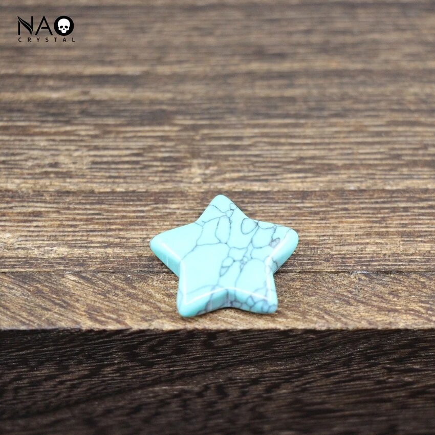 Натуральный звездчатый камень 20 мм Green Turquoise