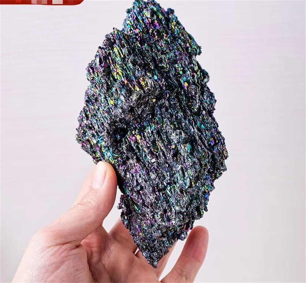 Натуральный красочный карборун, семицветная руда, грубый кластер, целебный камень, минеральные образцы, необработанные камни для украшения дома