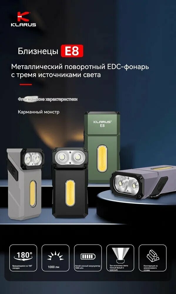 Klarus Тактический фонарь