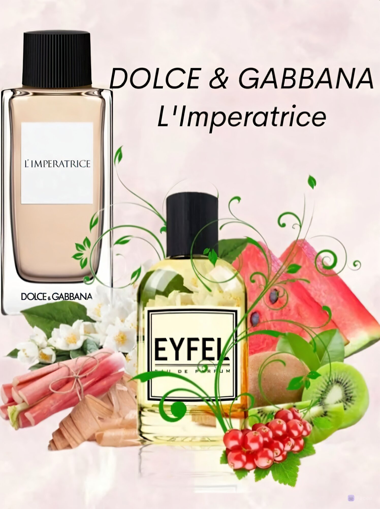 Духи женские EYFEL W157 L'Imperatrice 3 , цветочные водяные, 50 мл