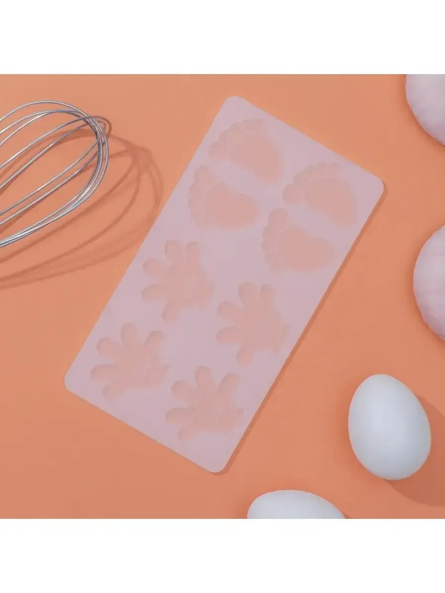 Коврик для выпечки айсинга 8 ячеек Следопыт