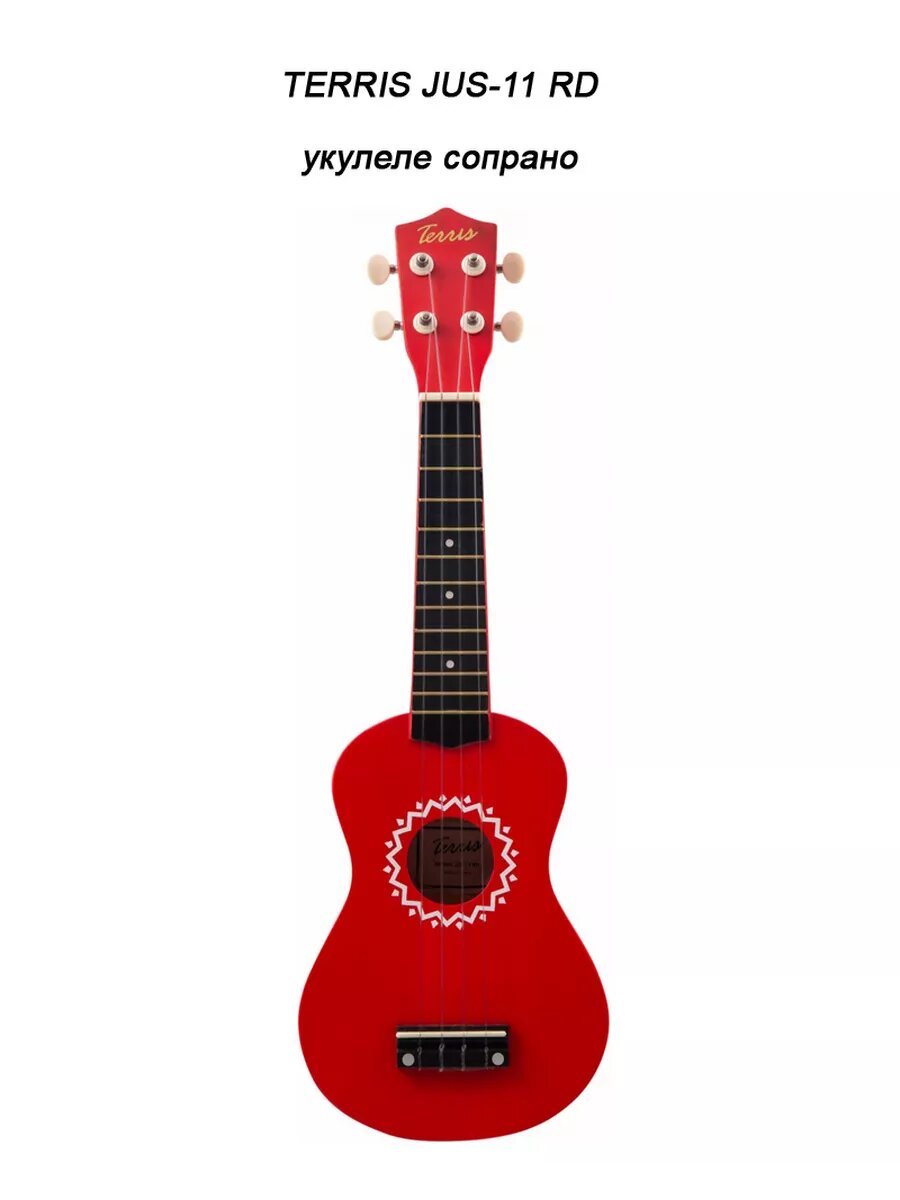 TERRIS JUS 11 RD - укулеле сопрано, красный