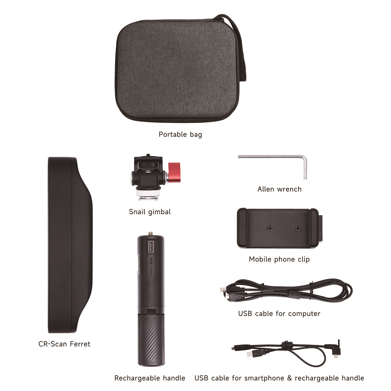 CREALITITY CR-Scan Ferret 3D-сканер Портативный и портативный и портативный сканирование Speed Scan Speed Сканирование полноцветных текстур.