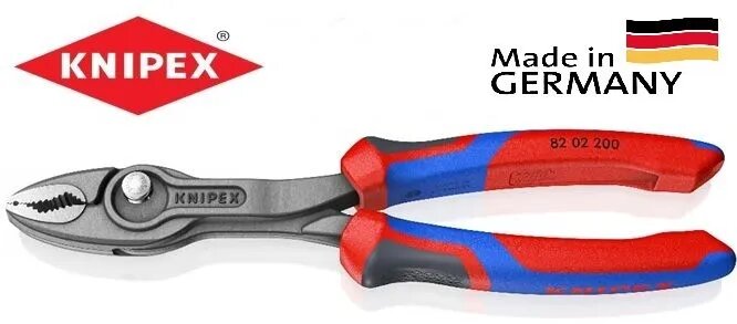Захватные клещи Knipex TwinGrip, 4 - 22 мм, длина 200 мм, 8202200