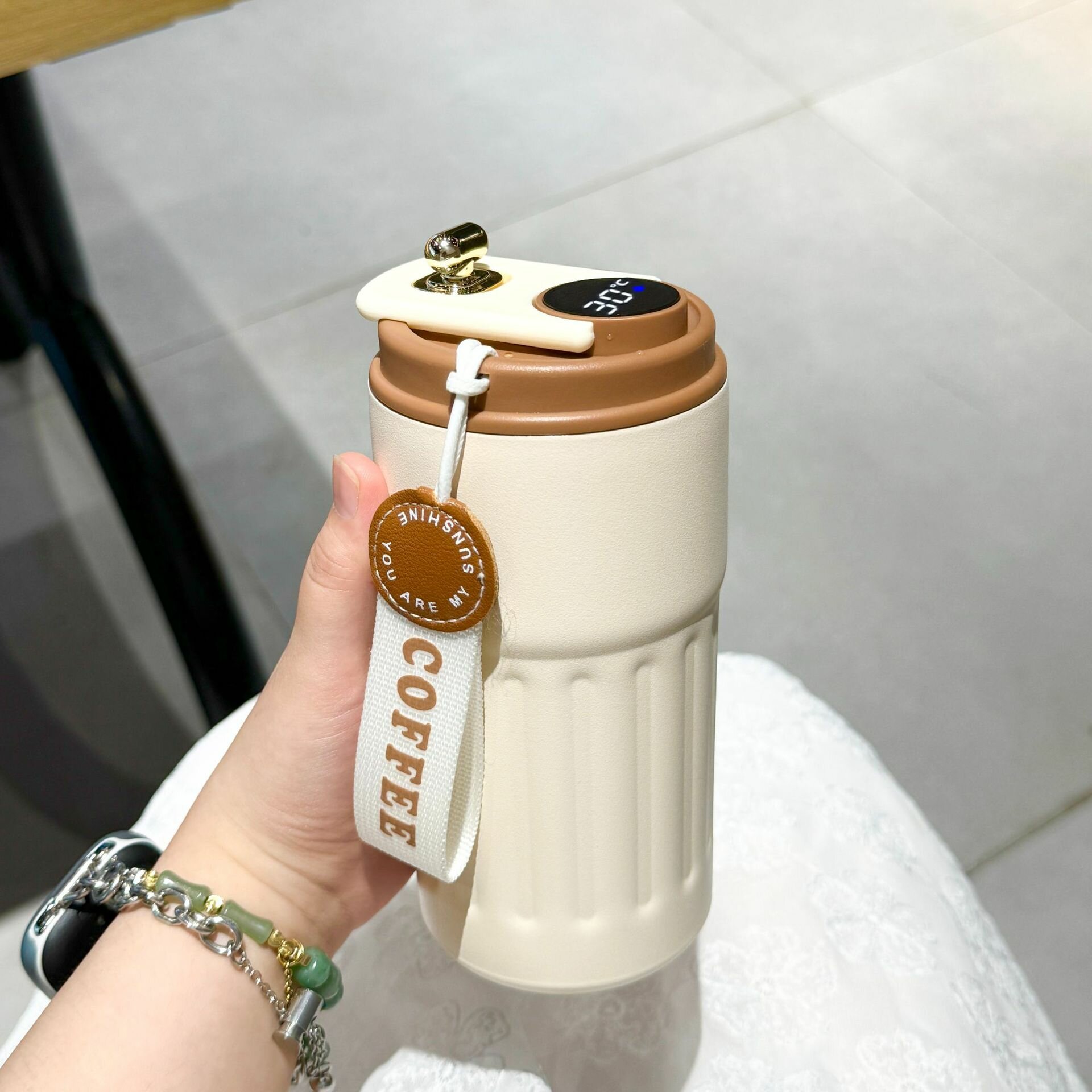 Кружка для кофе из нержавеющей стали 316 с двухслойной вакуумной изоляцией, портативная, для использования на улице/в машине