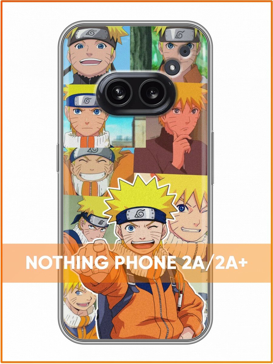 Чехол для Nothing Phone (2a), Nothing Phone (2a) Plus с принтом Аниме Наруто (Насинг Фон 2а, Насинг Фон 2а Плюс)