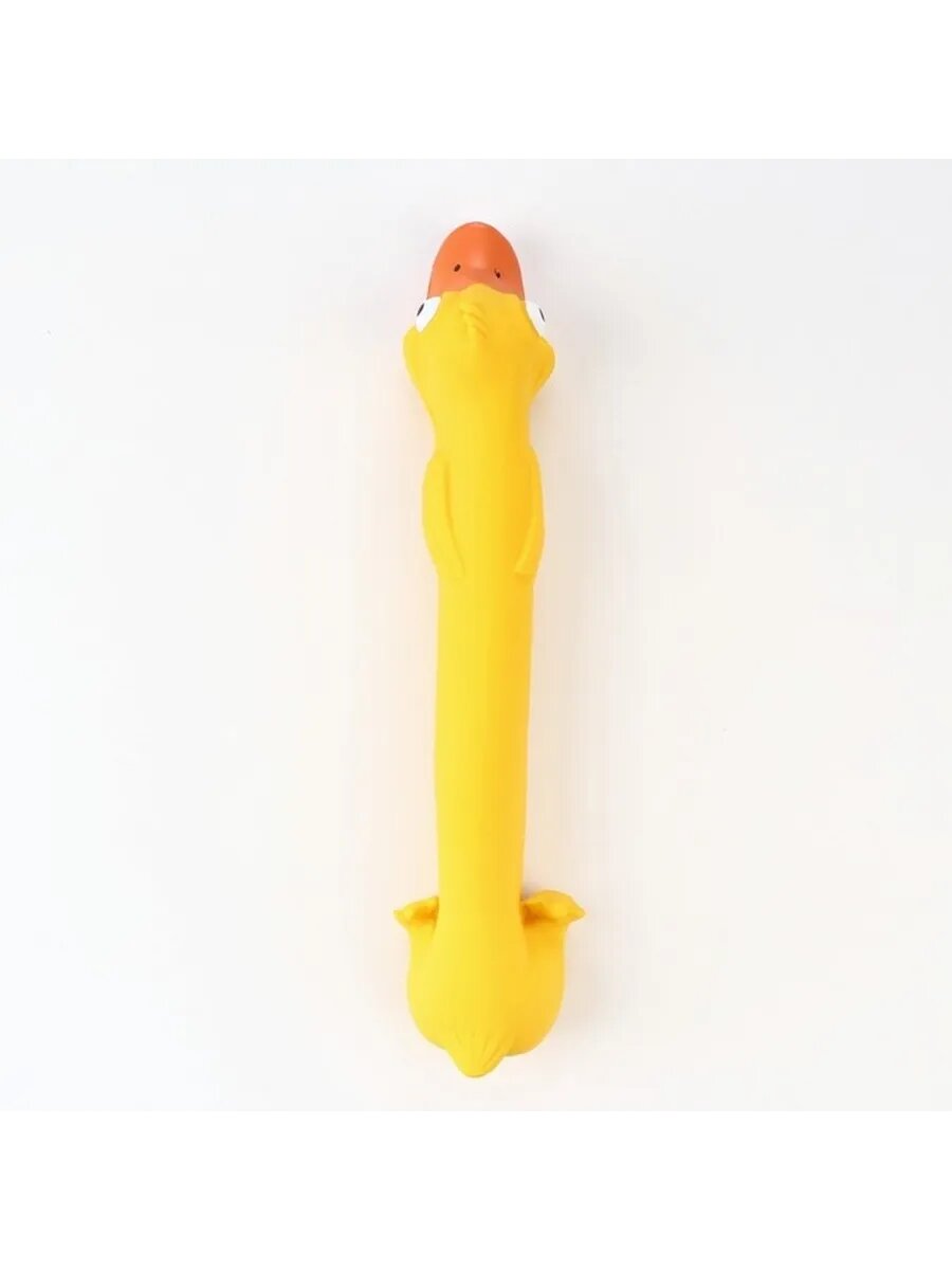 Пищащая латексная утка для собак, 27 см