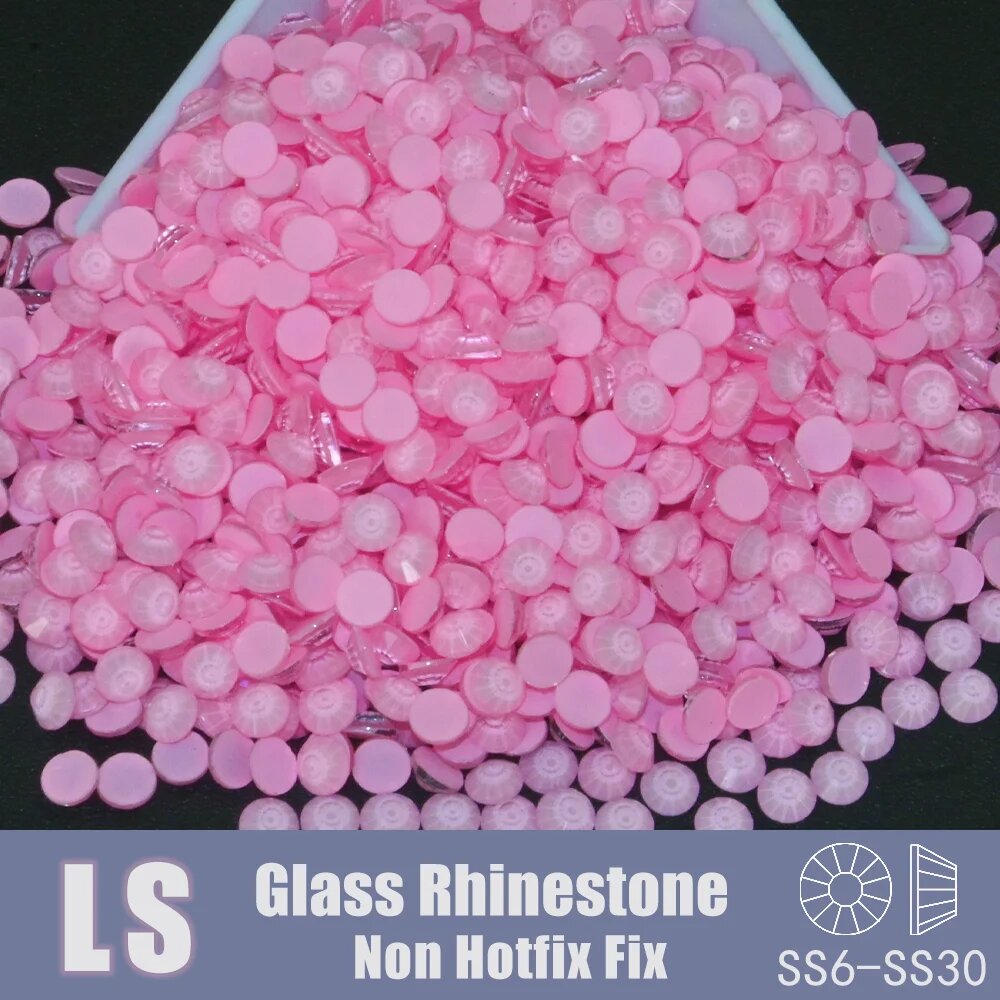 Неоновые стразы SS6-SS30 стекло Розовый, ss6-1440pcs, New Lt.pink Neon