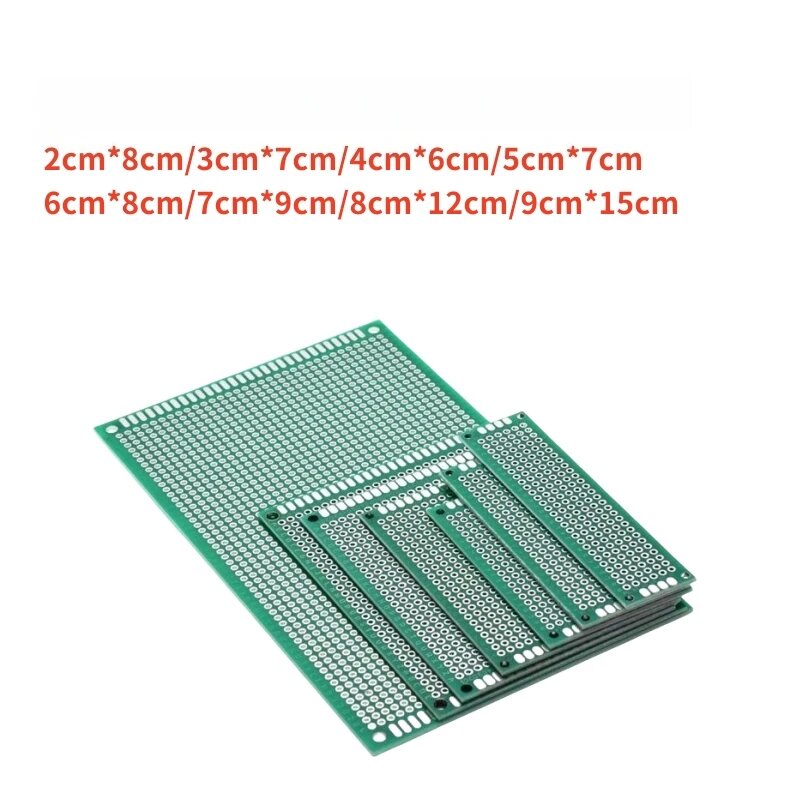 Двухсторонние зелёные печатные платы 7x9cm2pcs