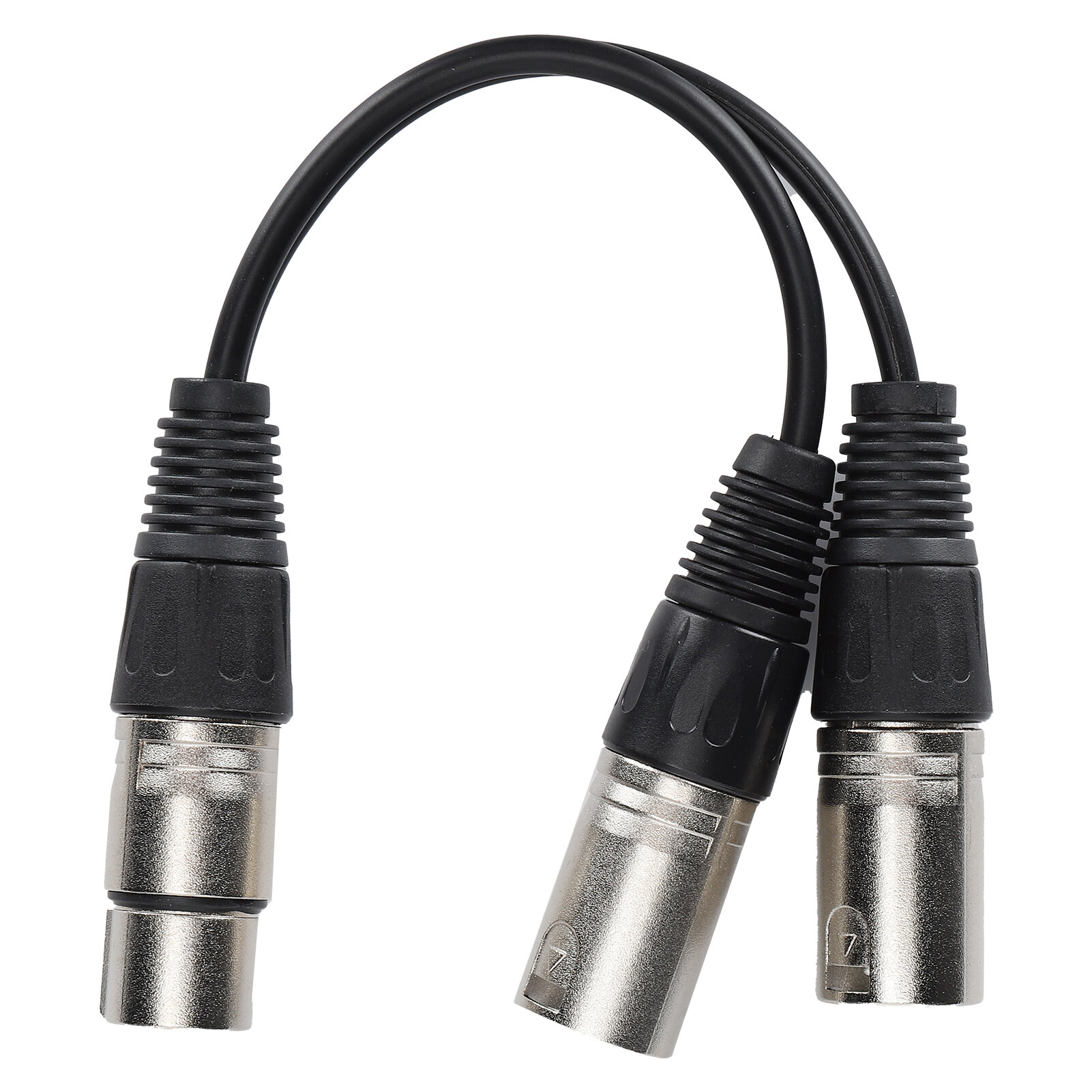 Кабель XLR мама и двойной разъем XLR папа , микрофон, стереобалансный соединительный шнур для аудиоадаптера, белый, 0,25 м/0,8 фута