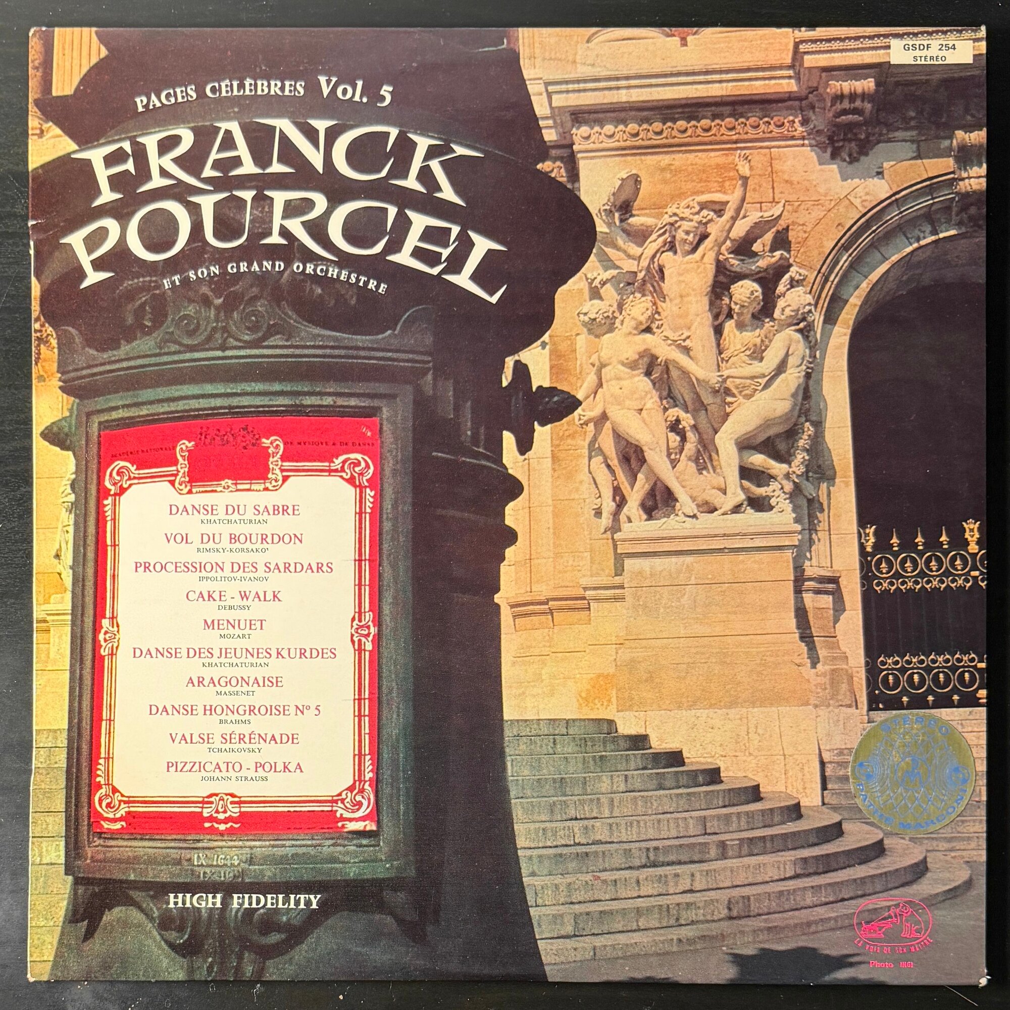 Виниловая пластинка Franck Pourcel Et Son Grand Orchestre Pages Clbres Vol.5 (Франция)