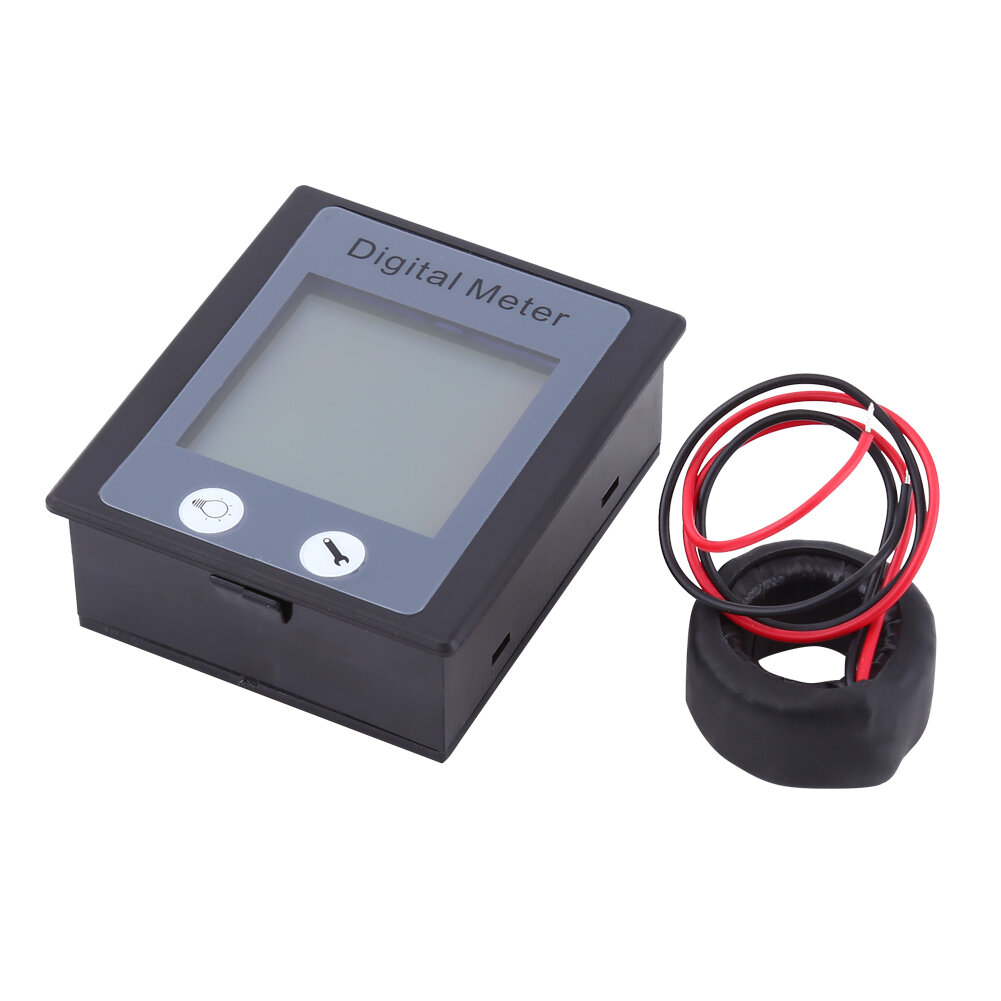 80-260V AC 100A Цифровой мониторинг Мультиметровый Ammeter Voltmeter Energy Tester с CT