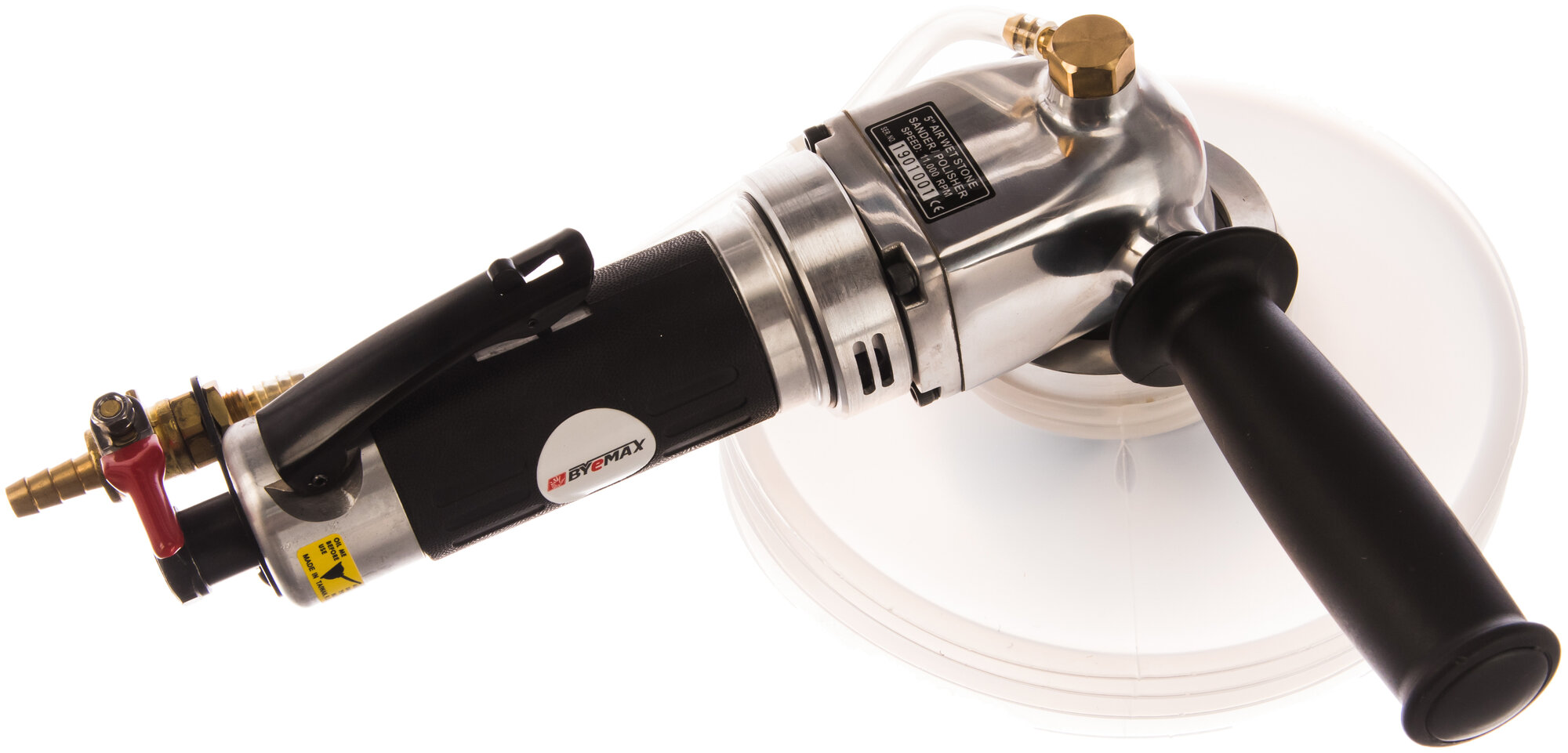 Byemax Пневмошлифмашина угловая с подачей воды BM-611W