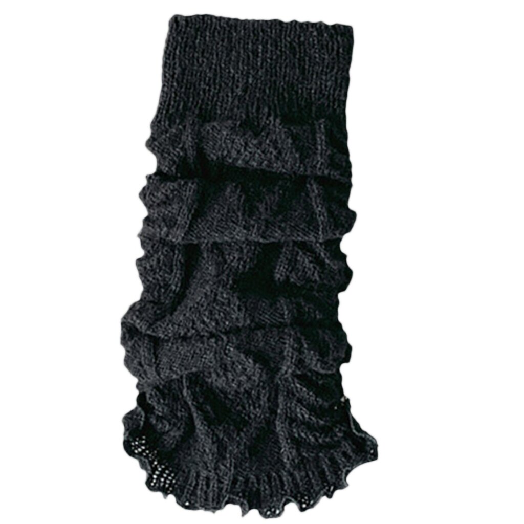 Носки до середины икры, бахилы, гетры для женщин из хлопчатобумажной трикотажной ткани с оборками