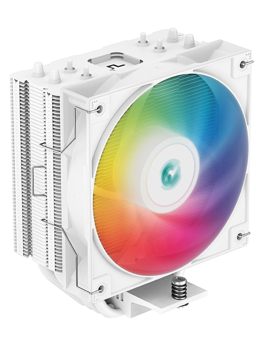 Кулер для процессора DeepCool AG400 WH ARGB (All sockets, TDP 220W, PWM)