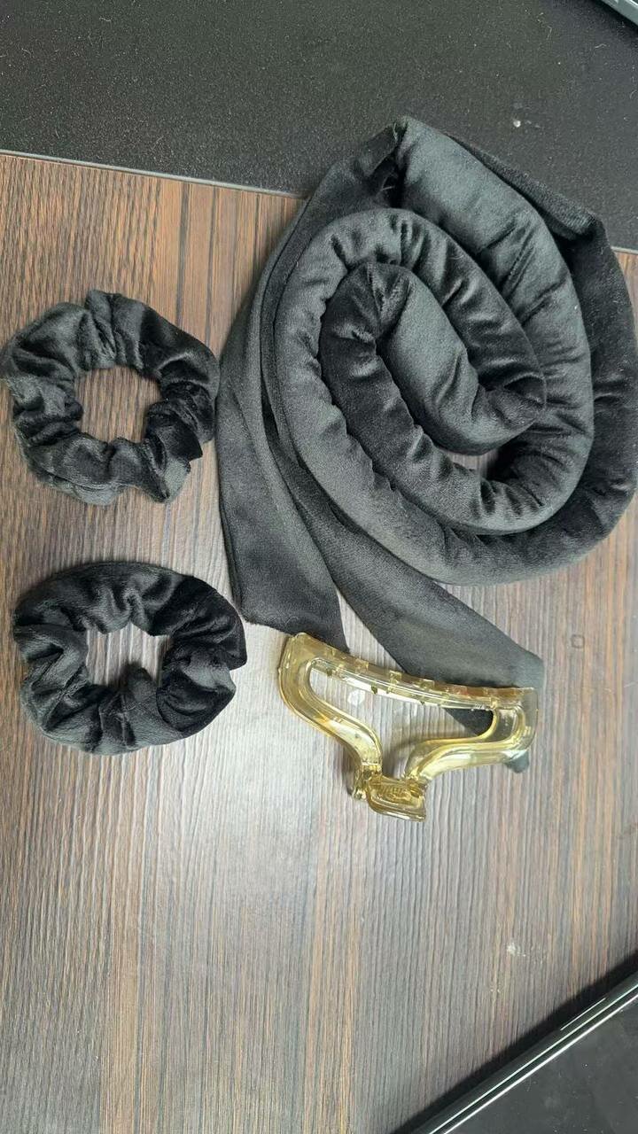 Бигуди для волос, мягкие бигуди, монобигуди 60 мм, черные