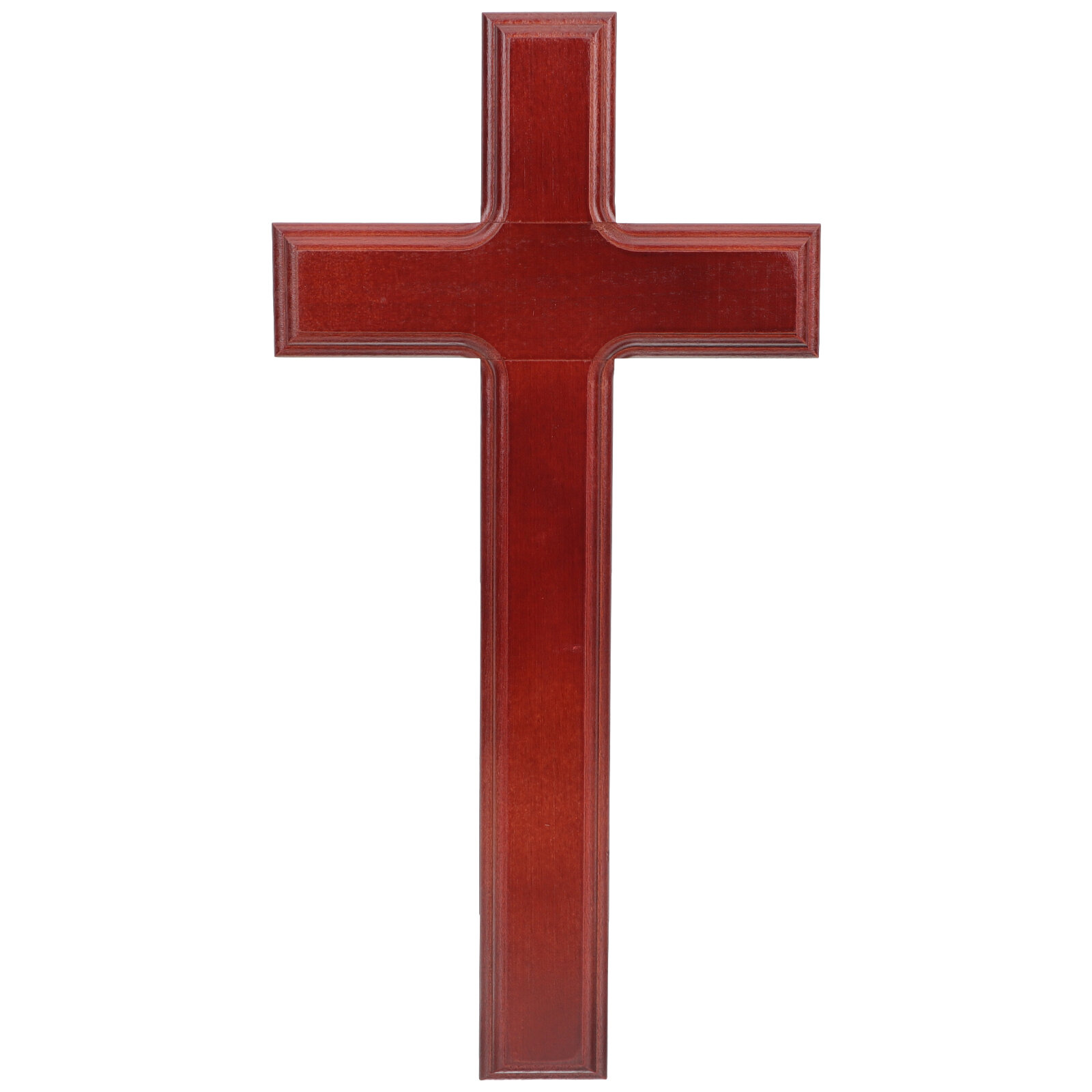 Настенный Крест Из Дерева, Коричневый, 32x16 См, Для Дома И Религиозных Целей, Простой Внешний Вид