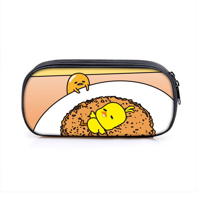 Egg yolk gudetama милый круглый пенал с вместительным отделением для школьных принадлежностей и офисных предметов стиль 19