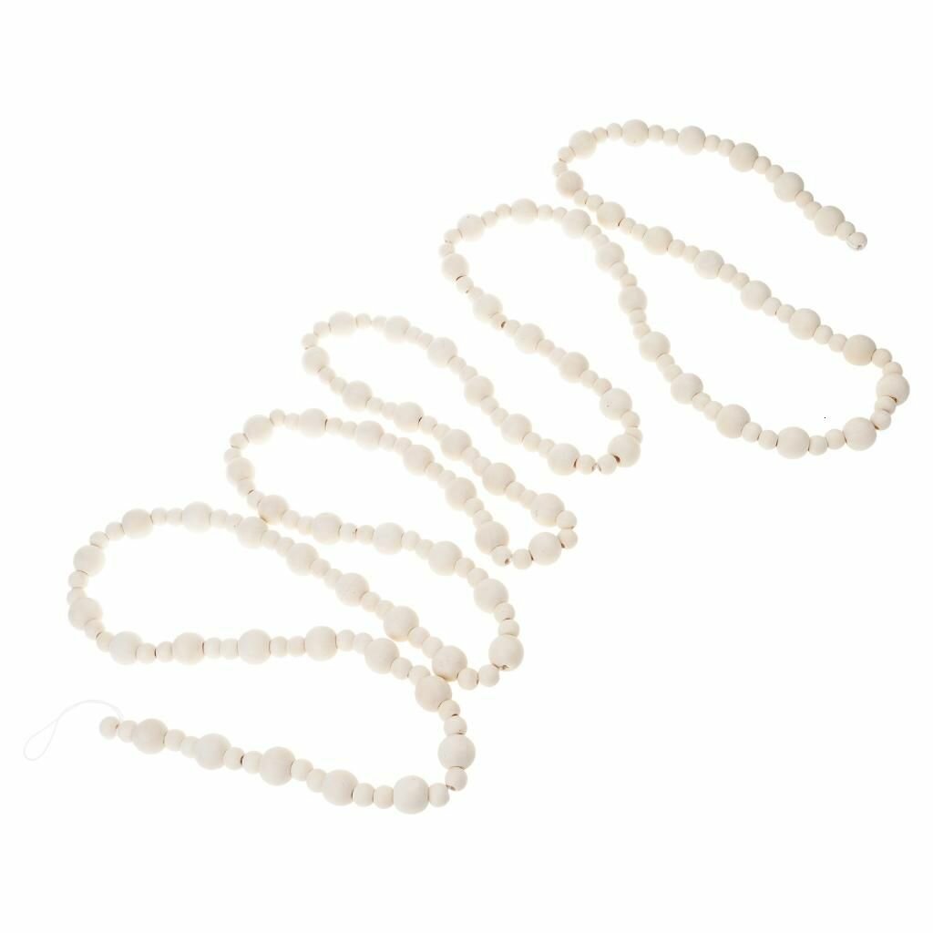 Рождественская деревянная бусина длиной 3 метра