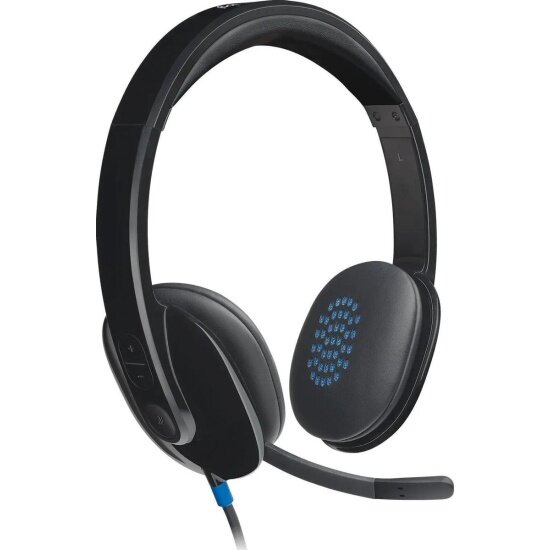 Гарнитура Logitech H540 проводная черный