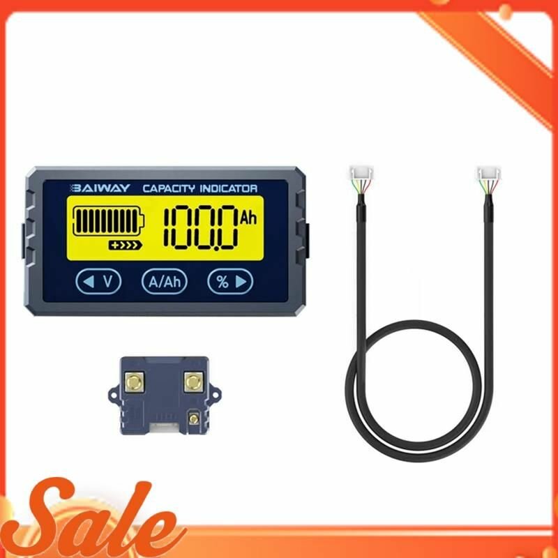 Универсальный тестер аккумуляторов TY23, кулонометр 8-120 В 50 А, ЖК-дисплей с подсветкой, индикатор емкости и процента заряда, память при отключении питания