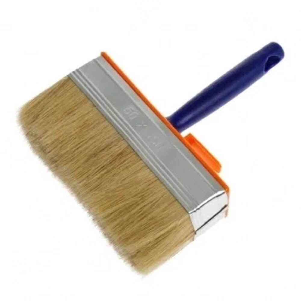 Кисть макловица, 100х30 мм, натуральная щетина, пластмассовый корпус, пластмассовая ручка, 4Walls Master