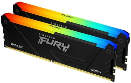 Оперативная память Kingston FURY Beast RGB 32GB (2х16GB) DDR4-3200 DIMM (KF432C16BB12AK2/32WP)
