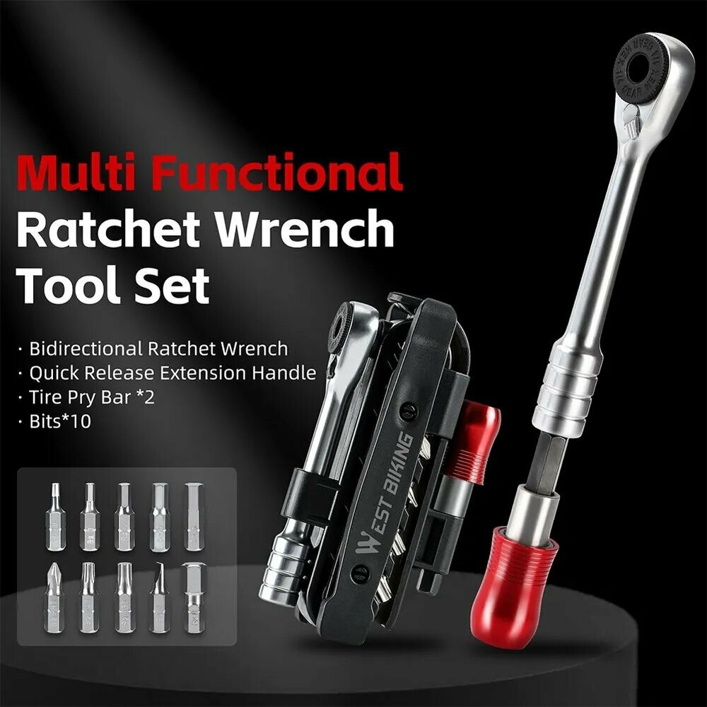 WEST BIKING Комбинация трещоток для велосипеда / Набор инструментов для велосипеда WEST BIKING 自行车棘轮组合/自行车工具套装